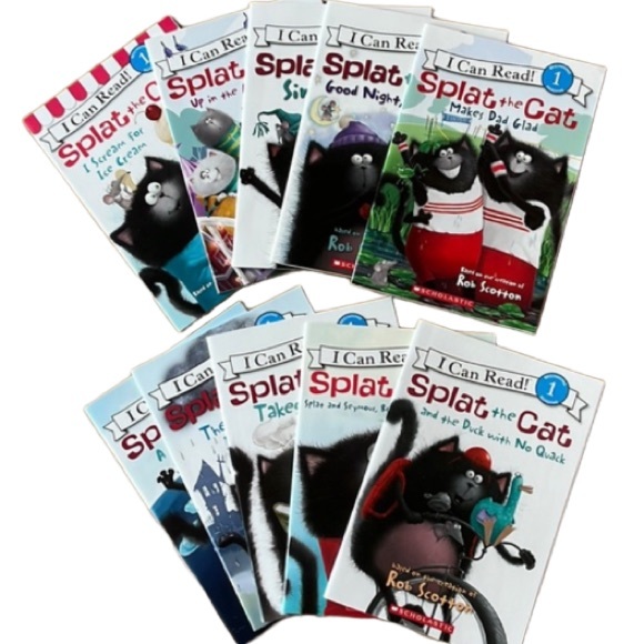 Scholastic | Other | Childrens Storybooks Bundle Of I Can Splat The Cat ...